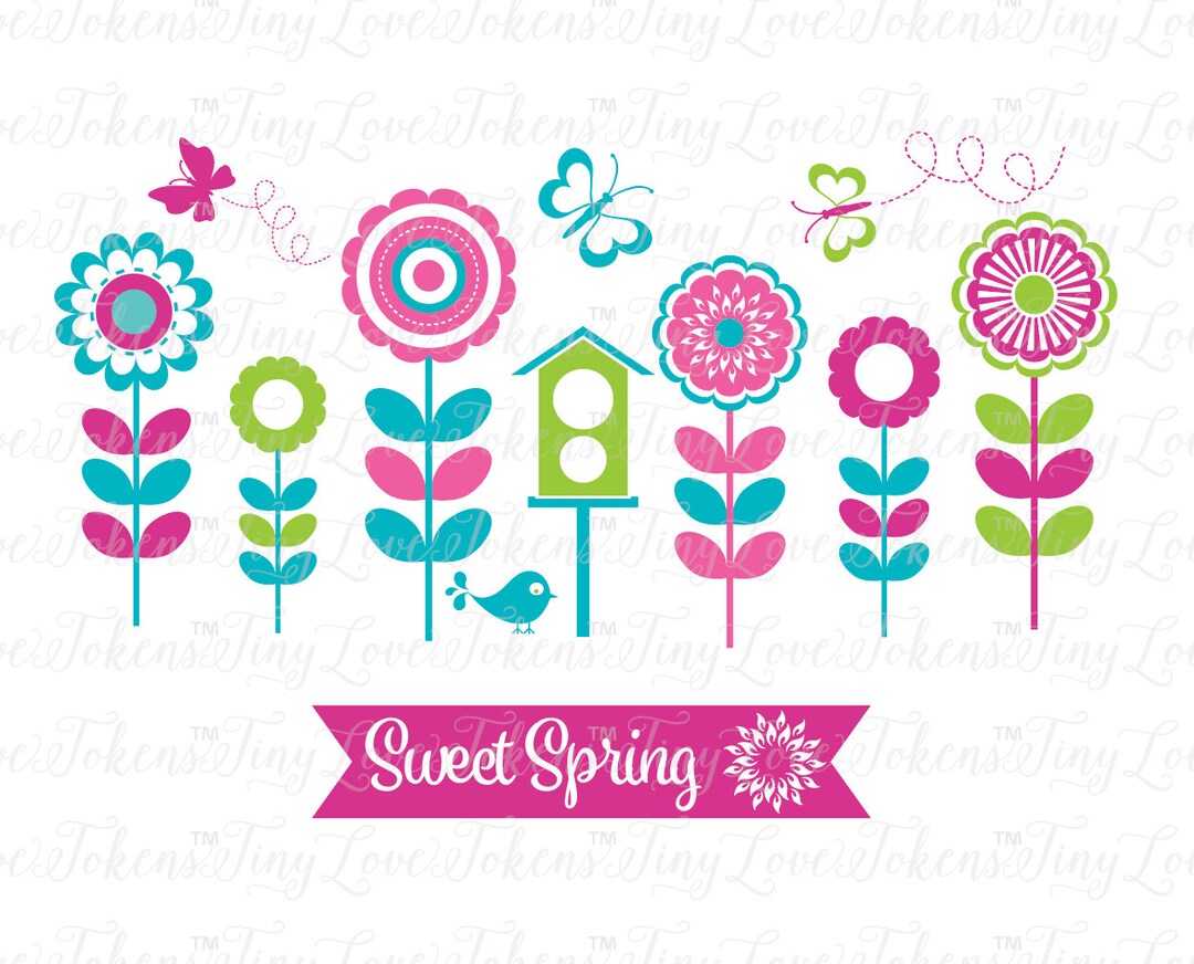 Sweet Spring SVG Design for Silhouette and Other Craft Cutters (.svg ...
