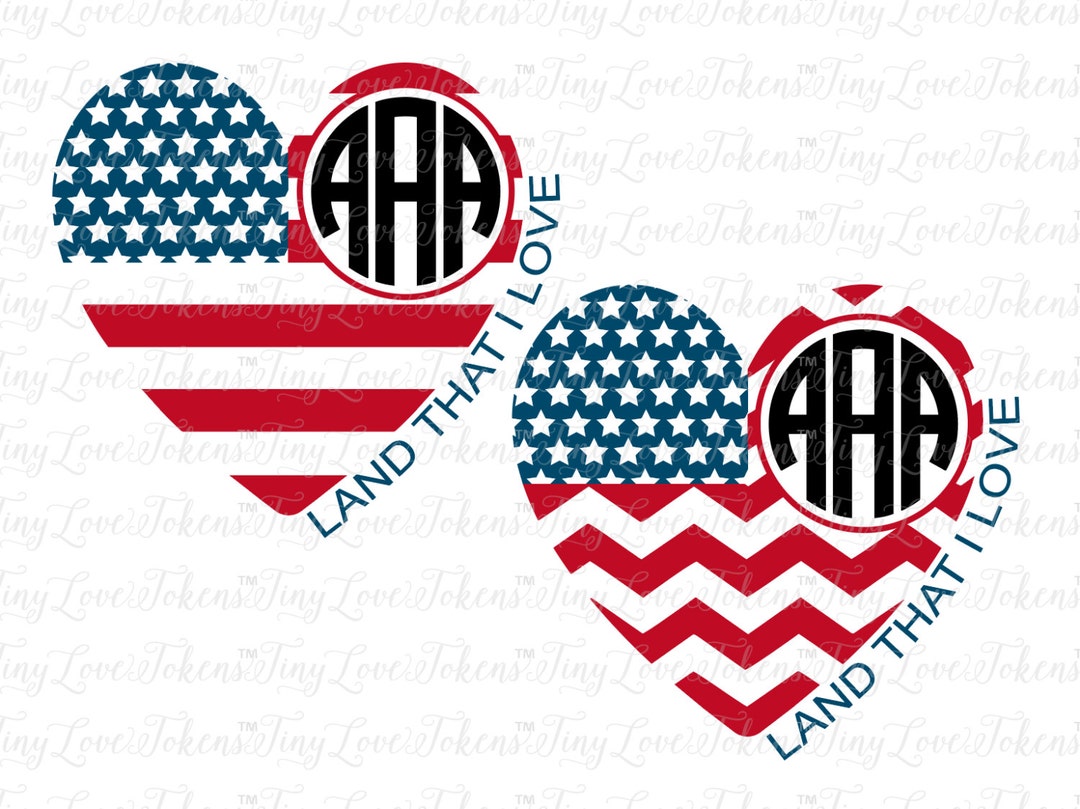 Land That I Love Monogram Design for Silhouette and Other Craft Cutters ...