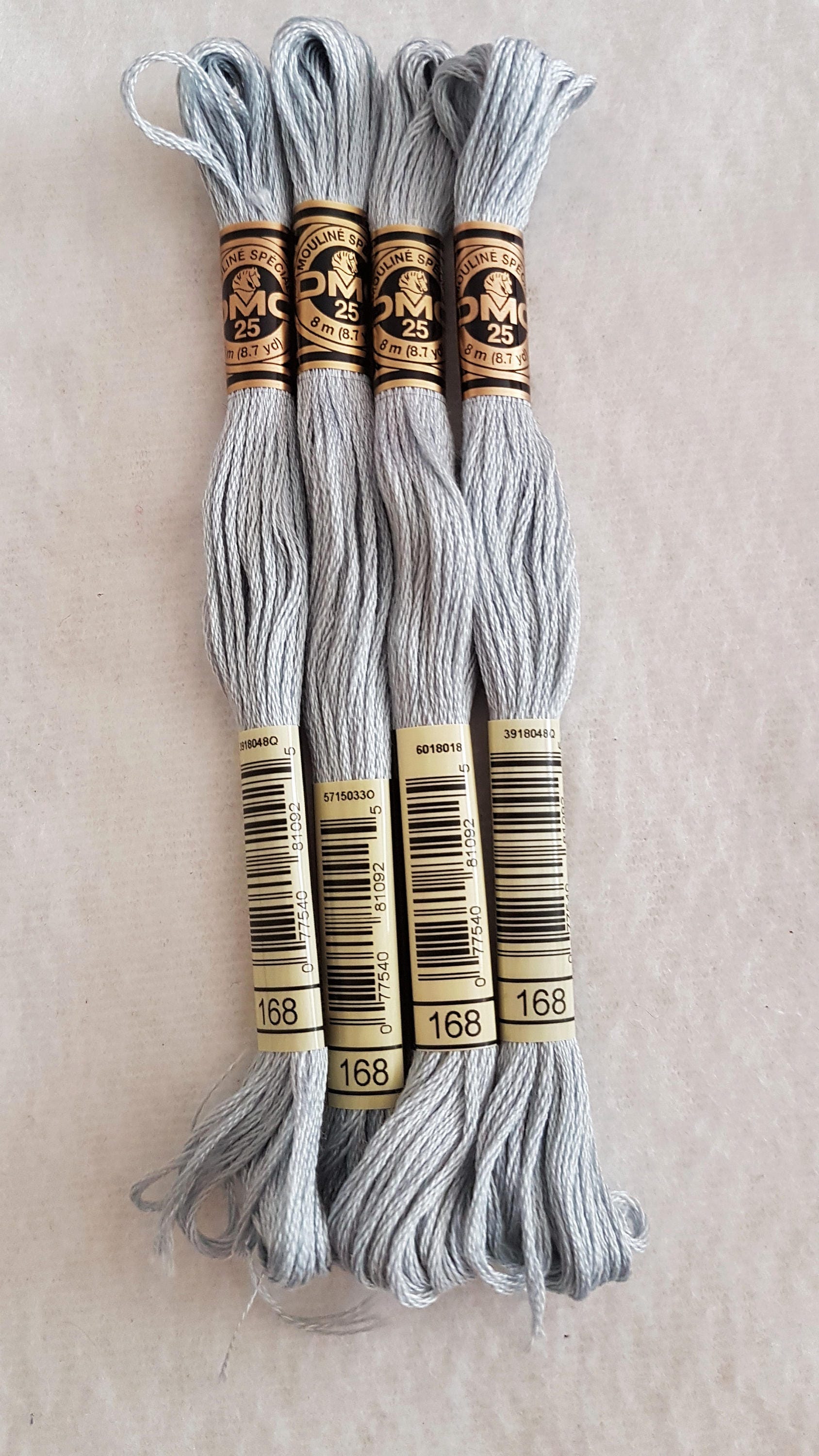 DMC Floss 168 Very Light Pewter 100% Cotton DMC Thread | Etsy