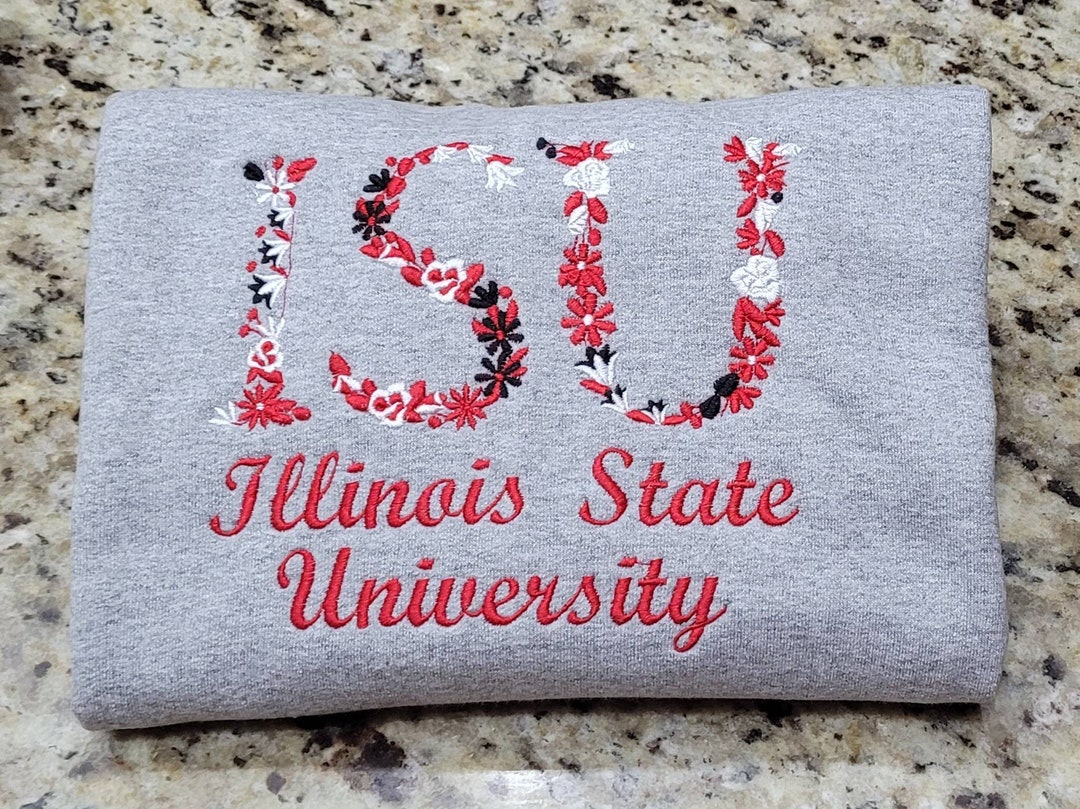 Custom School Floral Embroidered Sweatshirt/ College Letters Hoodie ...