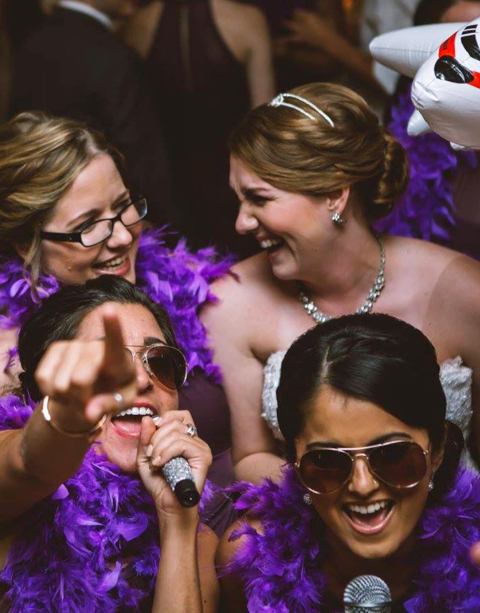 Rhinestone Bling Wired Microphone Blue | Etsy