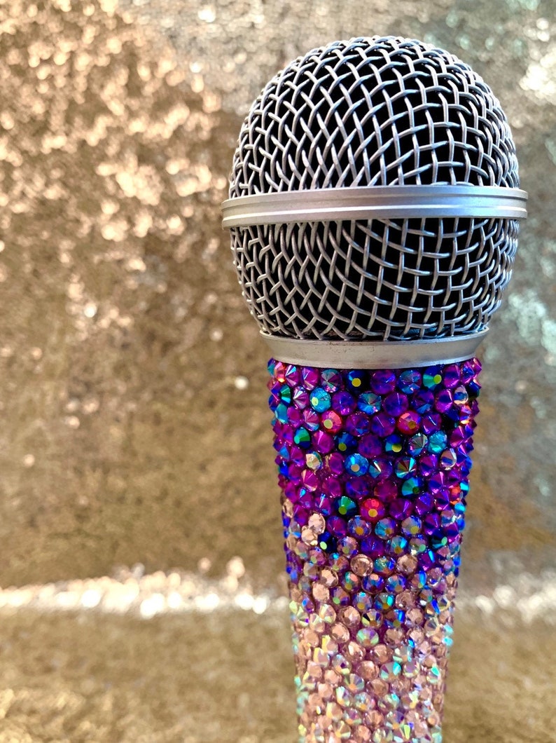NEW! Rhinestone Bling Wired Microphone - Lover, Inspired by Taylor ...