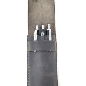 Handmade Thick Leather Fountain Pen Holder, Leather Pen Pouch, Leather ...