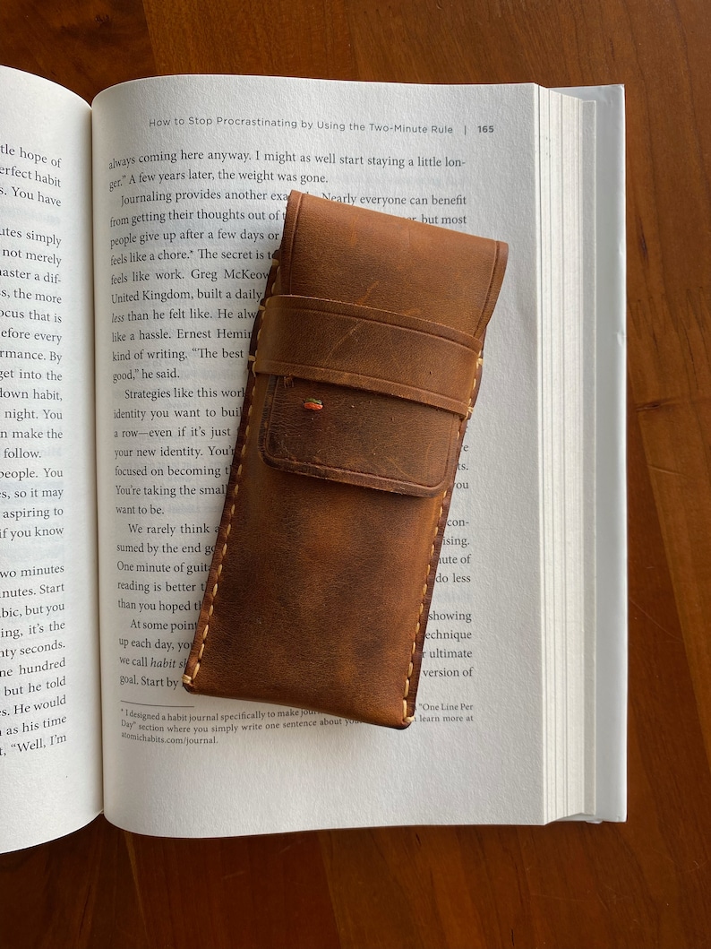 Handmade Thick Leather Fountain Pen Holder Leather Pen Pouch - Etsy