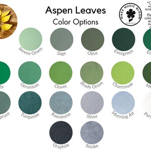 Felt Individual Aspen Leaf Stem Create Your Own Bouquet DIY Custom ...