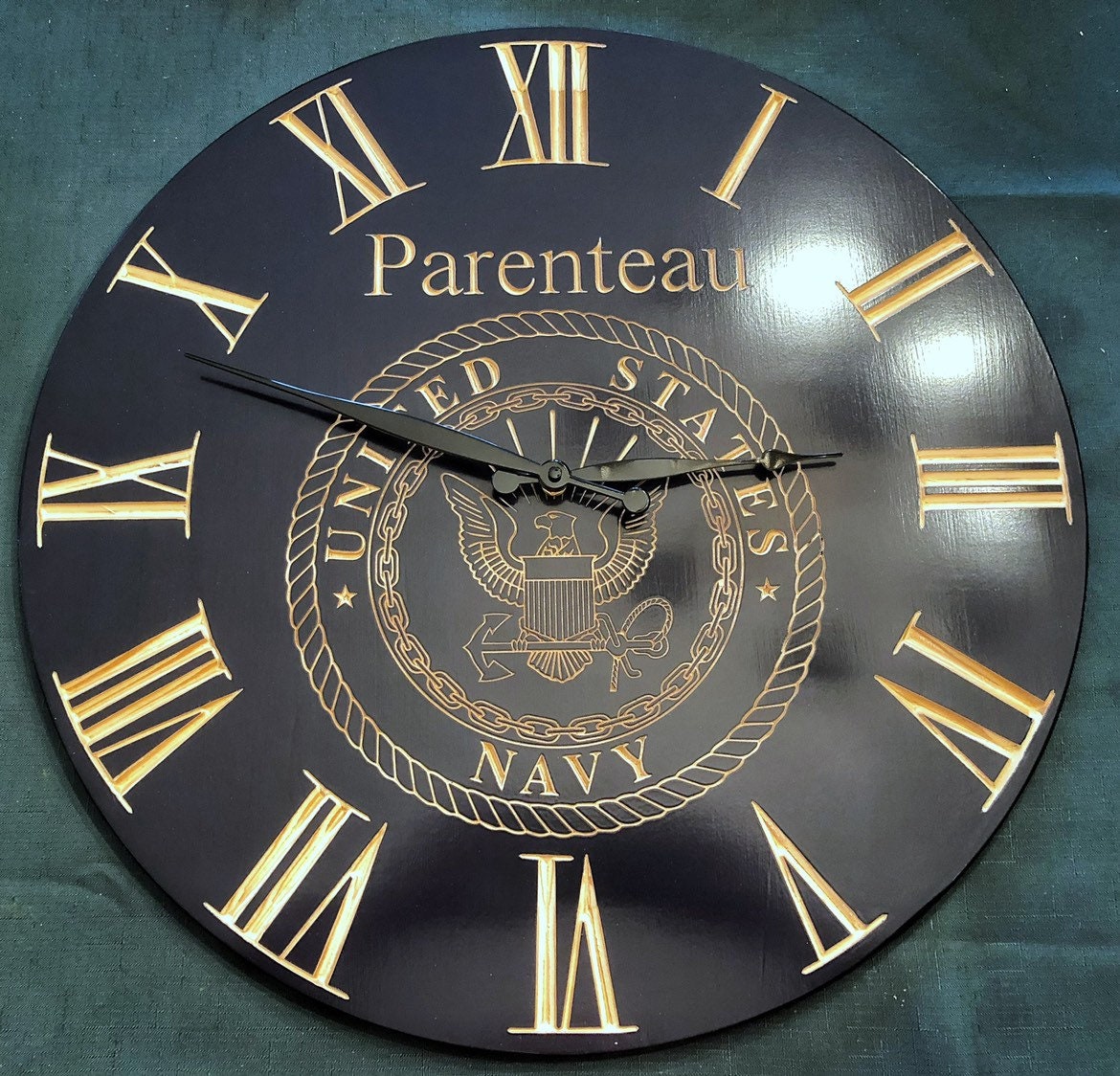 Personalized United States Navy Military Clock. Custom Name - Etsy