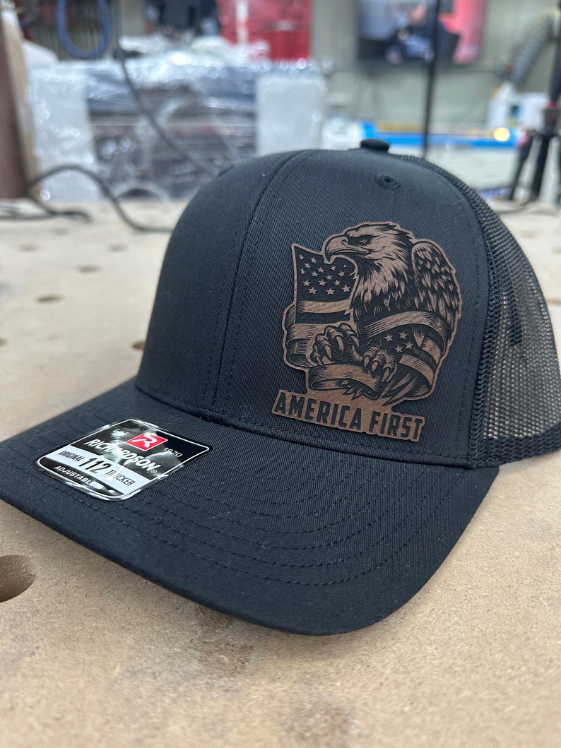 America First Snapback and Flexfit Hats. Patriotic USA America ...