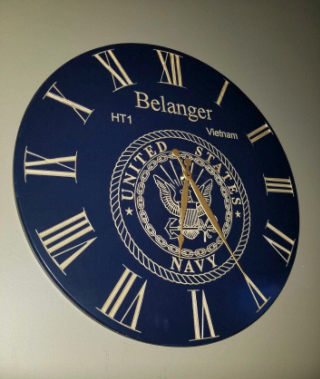 Personalized United States Navy Military Clock. Custom Name - Etsy
