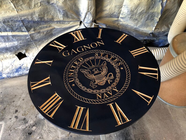 Personalized United States Navy Military Clock. Custom Name - Etsy