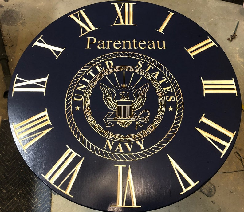 Personalized United States Navy Military Clock. Custom Name - Etsy