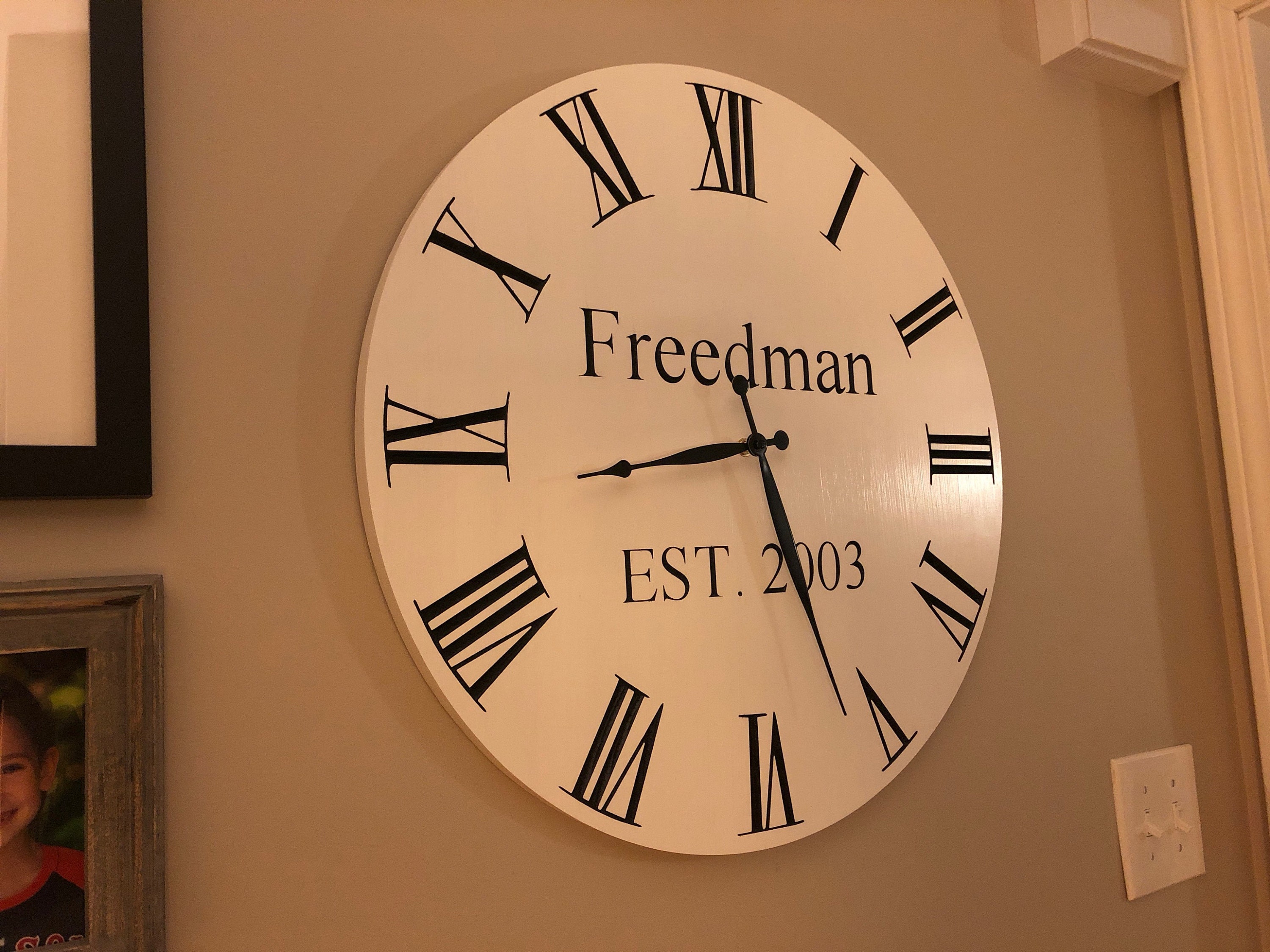 Personalized Family Clocks | Etsy