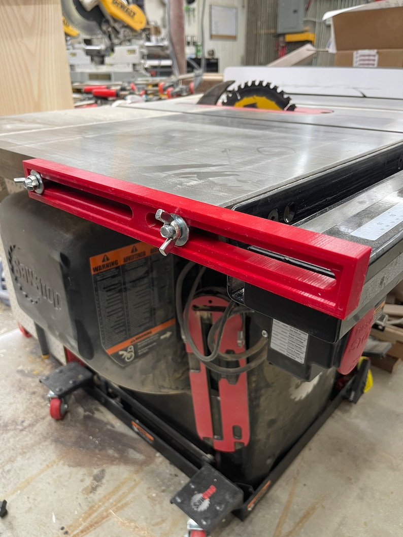 Support Extender for Sawstop Table Saws or Saws With Pre-drilled Holes ...