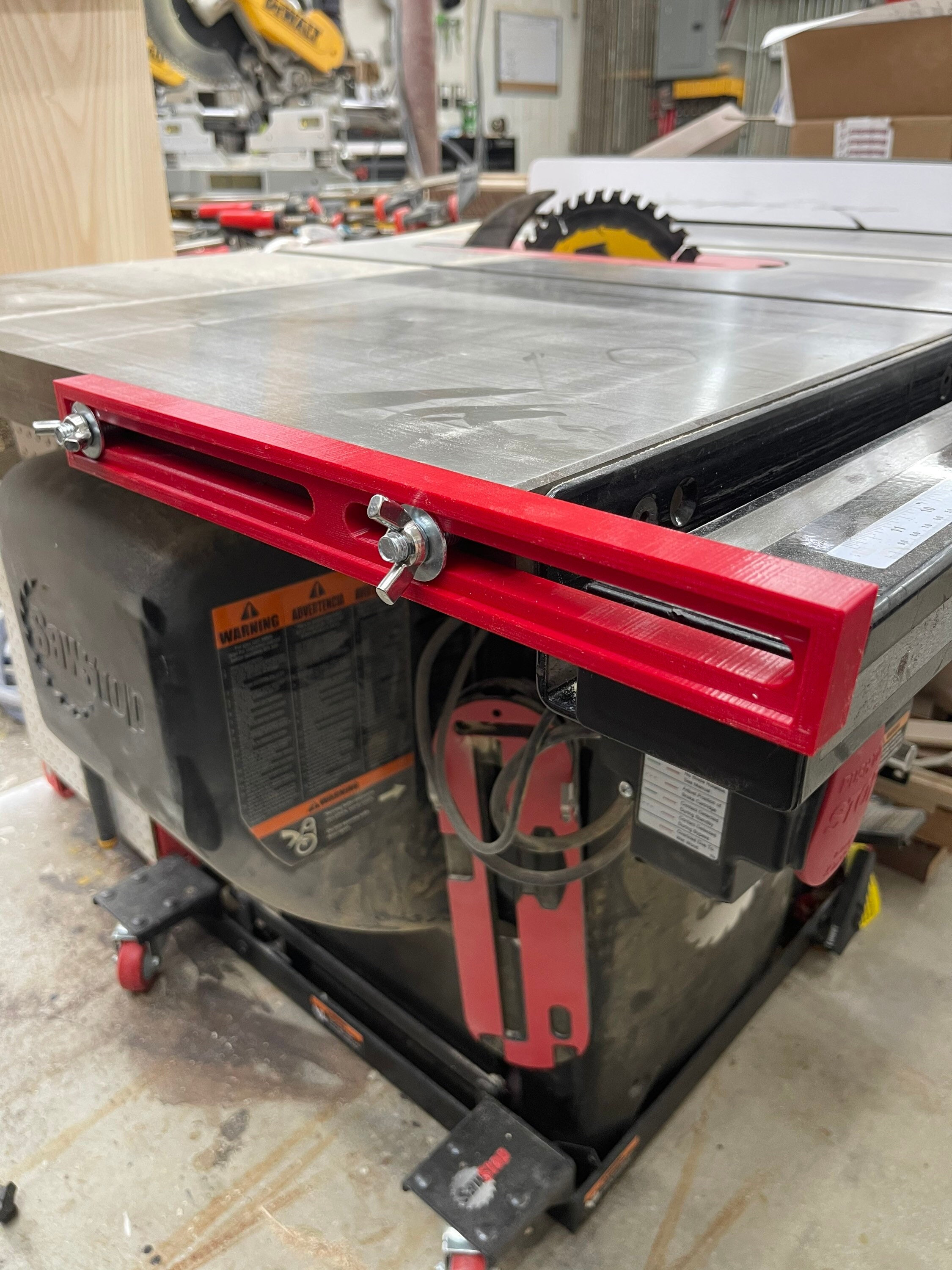 Support Extender for Sawstop Table Saws or Saws With Pre-drilled Holes ...