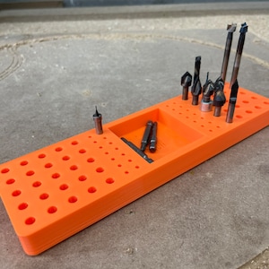 NEWLY REDESIGNED Router Bit & Drill Bit Holder, CNC Tray - Etsy