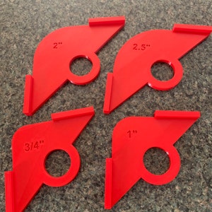 Set of 4 Corner Radius Guides. Perfect for Adding Consistent Angles for ...