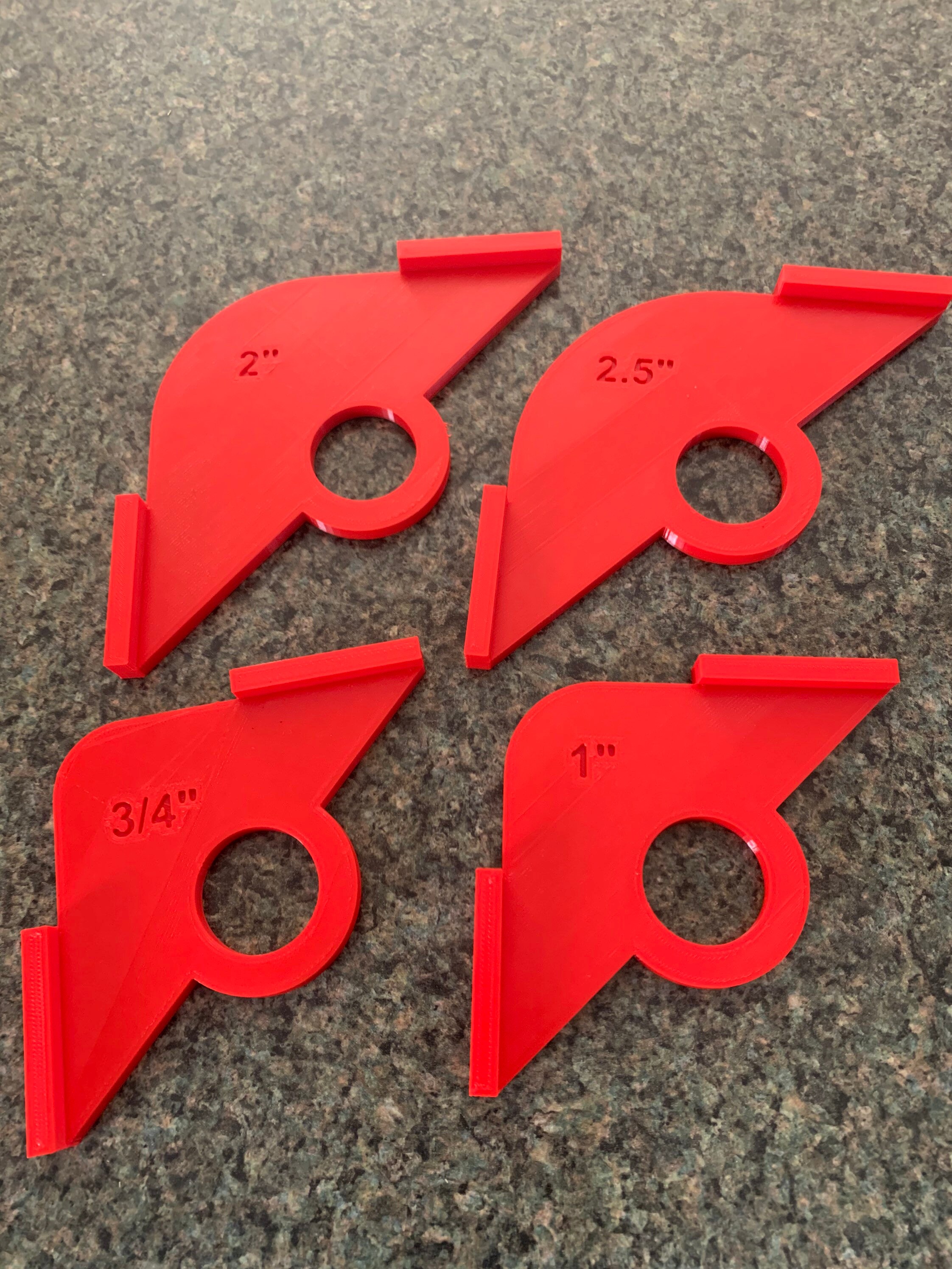 Set of 4 Corner Radius Guides. Perfect for Adding Consistent Angles for ...