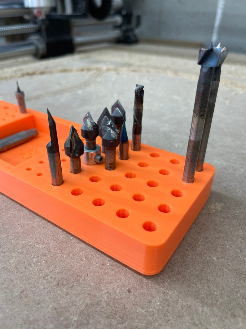NEWLY REDESIGNED Router Bit & Drill Bit Holder, CNC Tray - Etsy