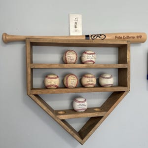 Home Plate Baseball Wall Display - Etsy