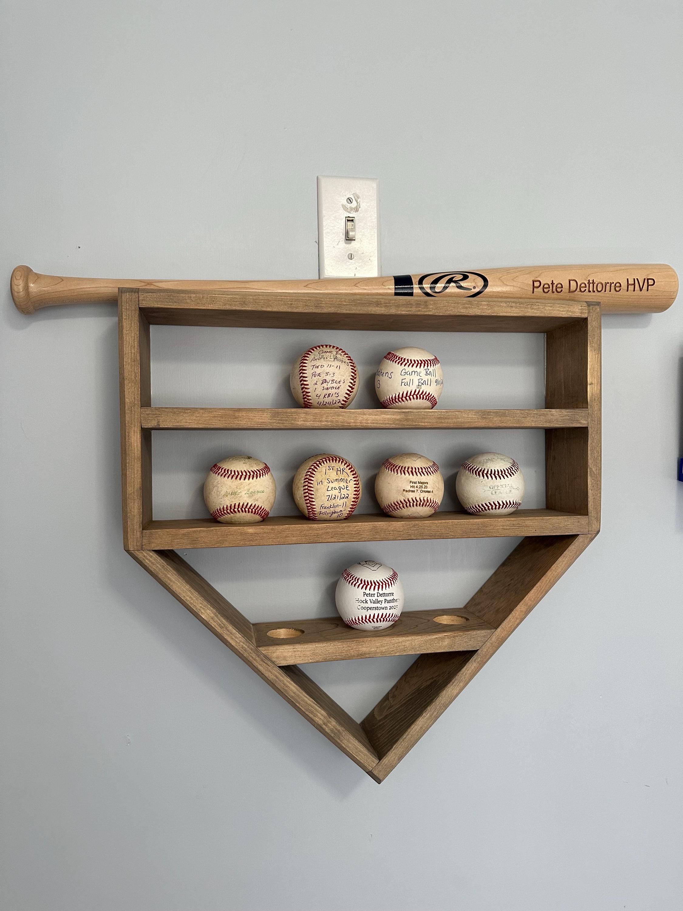 Home Plate Baseball Wall Display - Etsy