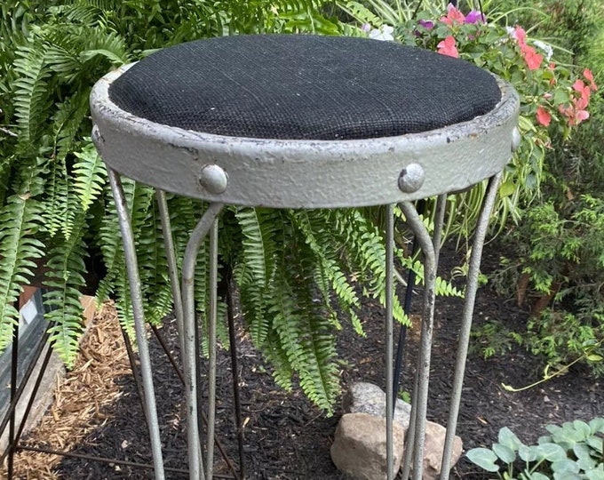 Antique 1920s Twisted Iron Bar Stool Soda Shop Ice Cream Parlor 30.75"h ...