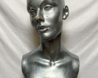 Tall Vintage Black Iron Mannequin Stand - Etsy