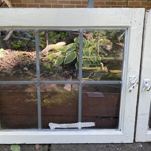 Antique Leaded WAVY Glass Window Pair Set of 2 Casement Windows 28x25 ...
