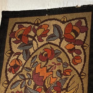 Antique American Hand Hooked Wool Rug Floral Folk Art Unique 55x31 - Etsy