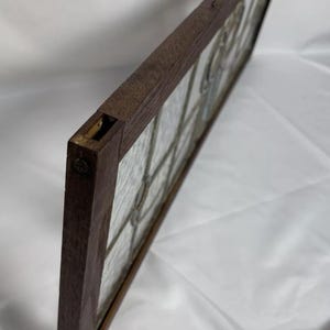 Antique Old English Leaded Stained Glass Window Transom 36.5x12.75 ...