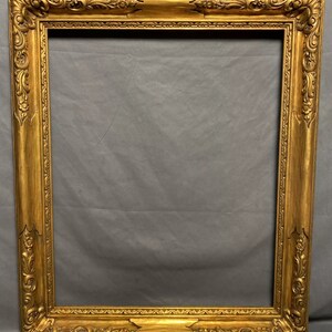 Large Vintage Victorian Style Gold Gilt Gesso Wood Frame Fits 26.75x21 ...