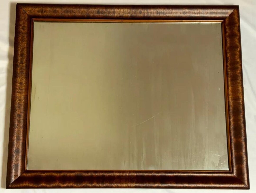 Antique Solid Wood Wall Mirror Ogee Dresser Mirror 32.5x26.5 - Etsy