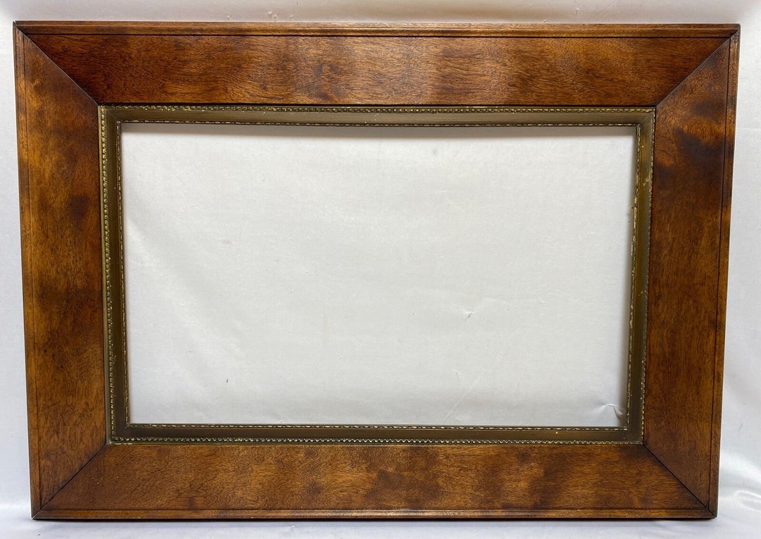 Antique Victorian Solid Wood Frame 26.5x18.75 Fits 19.5x11.75 Gesso ...