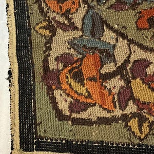 Antique American Hand Hooked Wool Rug Floral Folk Art Unique 55x31 - Etsy