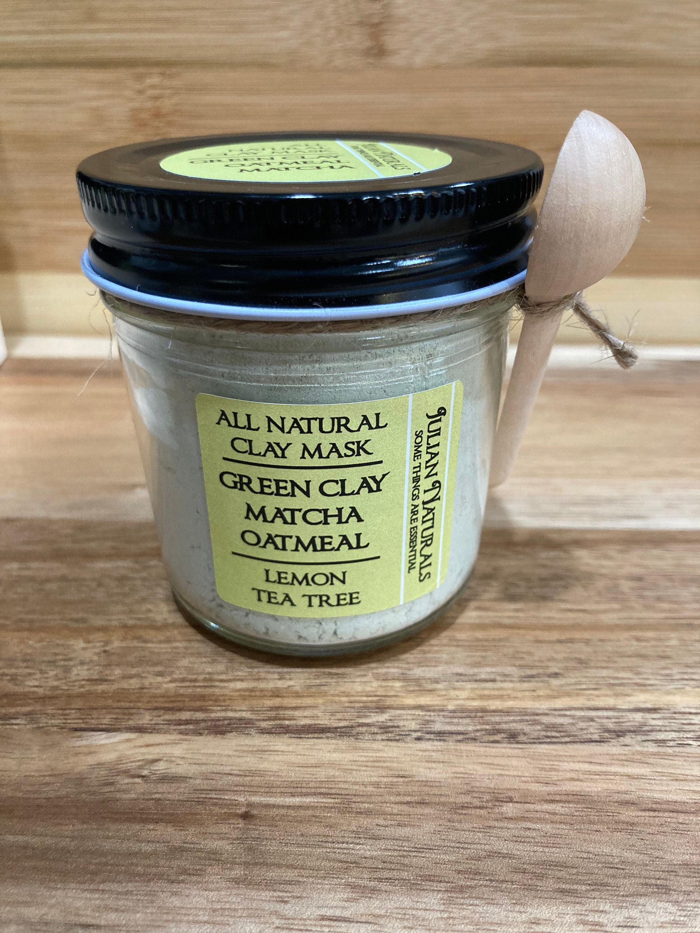 Matcha, Oatmeal and French Green Clay Mask With Lemon and Tea Tree ...