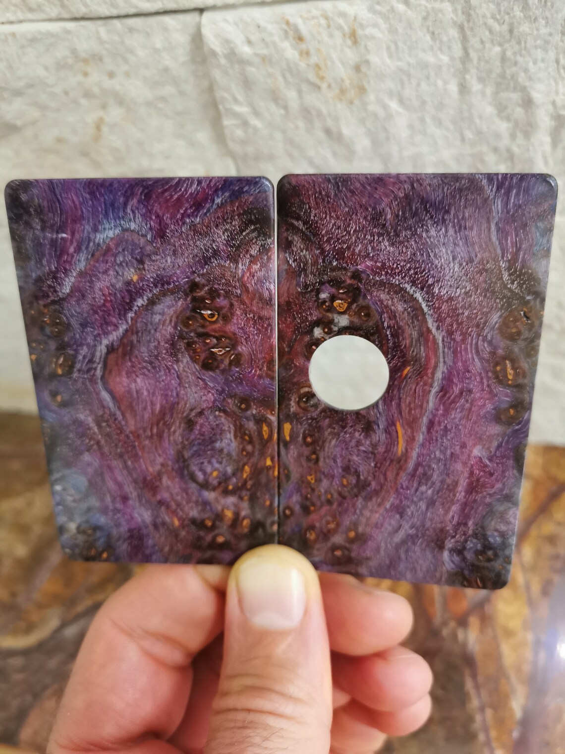 Doors panels/ for Billet Box rev4/ stabilized wood/ Custom | Etsy