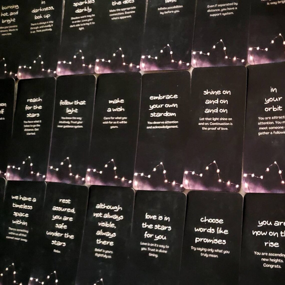 Starlight Affirmation Oracle Deck - Etsy