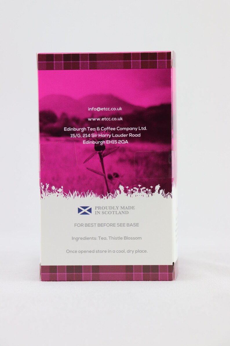 Edinburgh Tea & Coffee Company Scottish Thistle Infused Black Tea, 25 ...