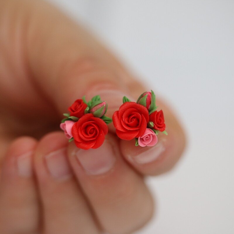 Polymer Clay Roses - Etsy