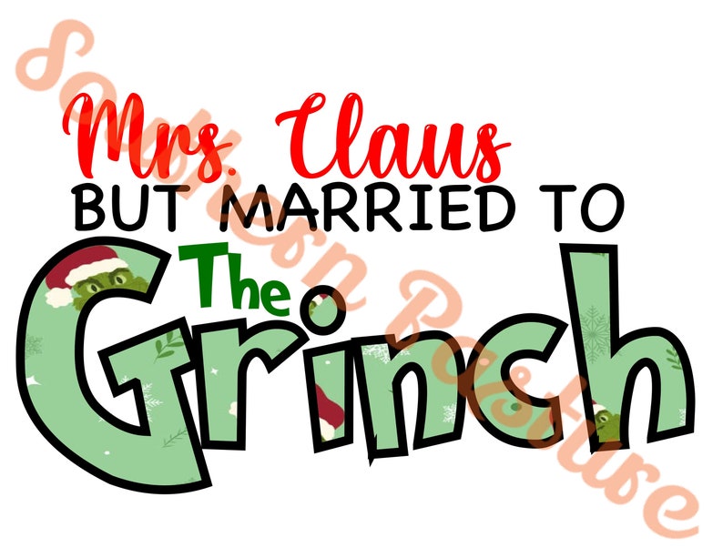 Married to the Grinch Png - Etsy