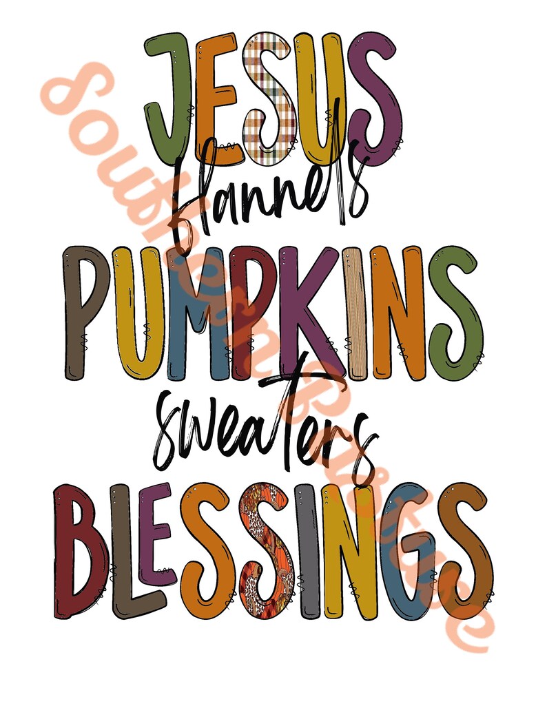 Jesus Pumpkins Blessings Fall Png - Etsy