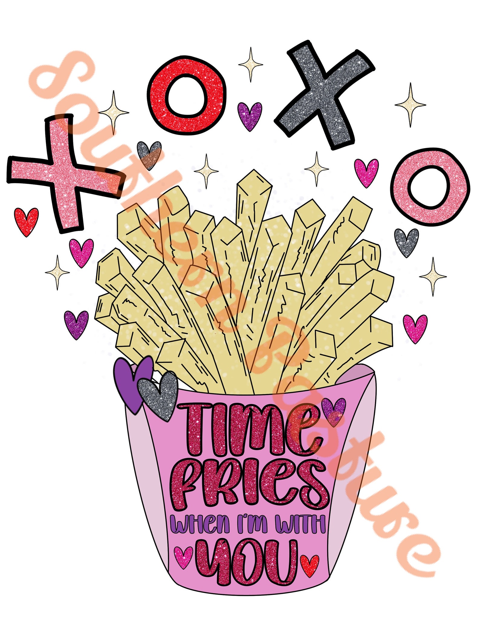 Time Fries When I’m With You Valentines Png - Etsy