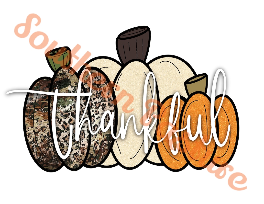 Thankful Pumpkins Png - Etsy