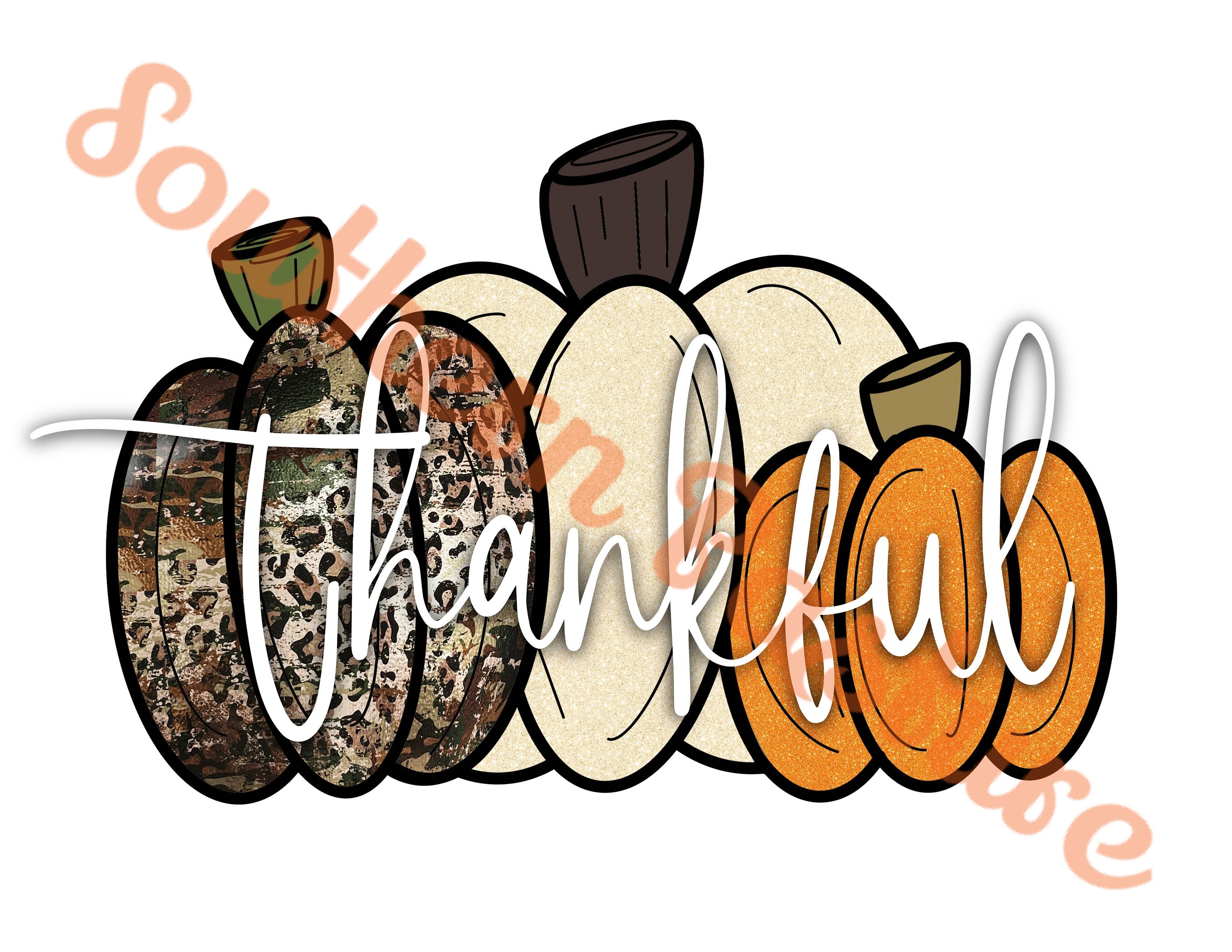 Thankful Pumpkins Png - Etsy