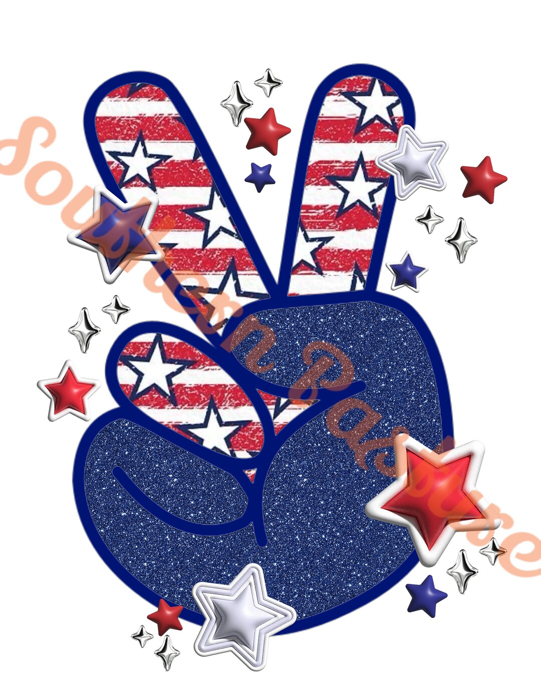 Patriotic Peace Png - Etsy
