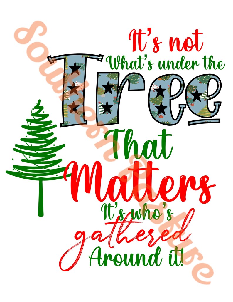 Its Not Whats Under the Tree Png - Etsy