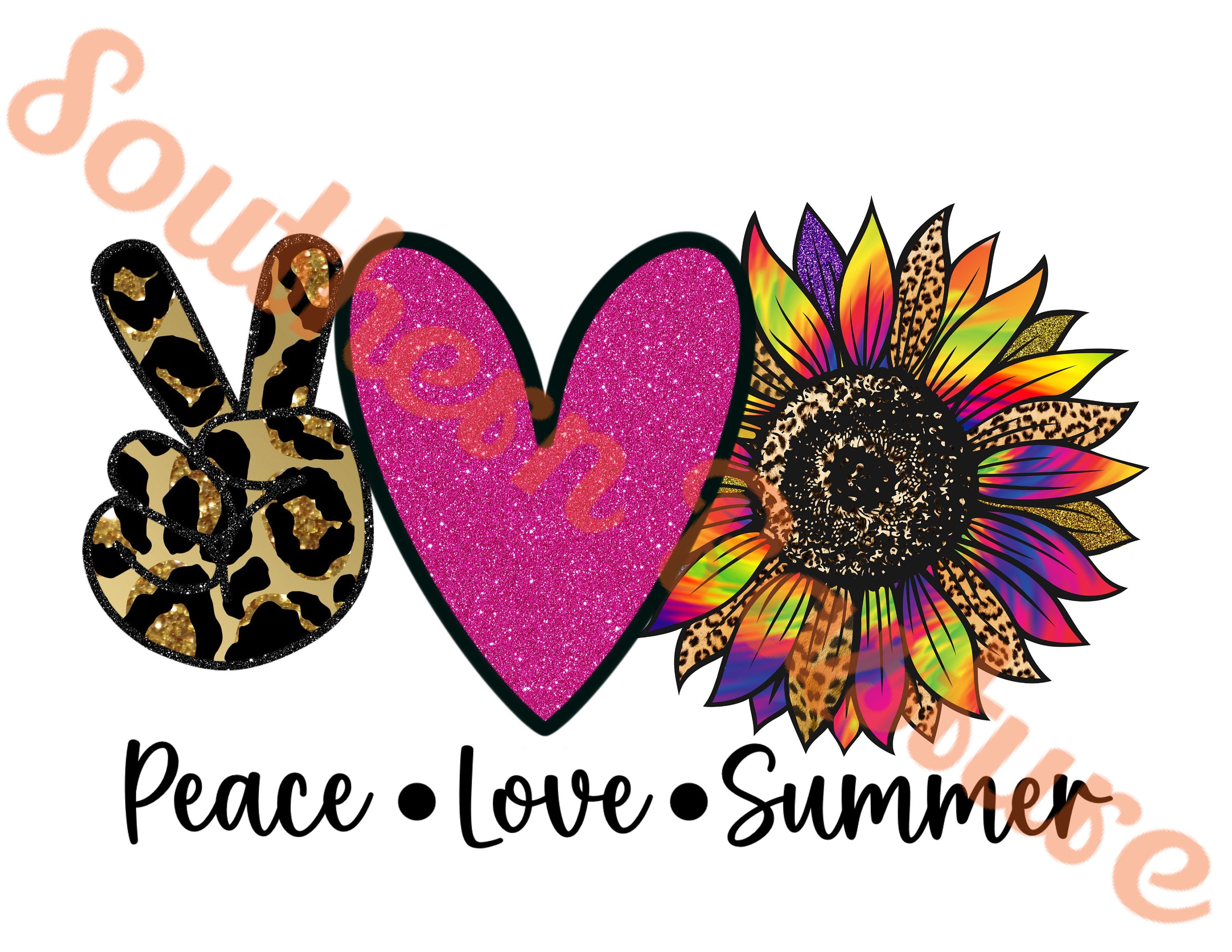 Peace, Love Summer Png - Etsy