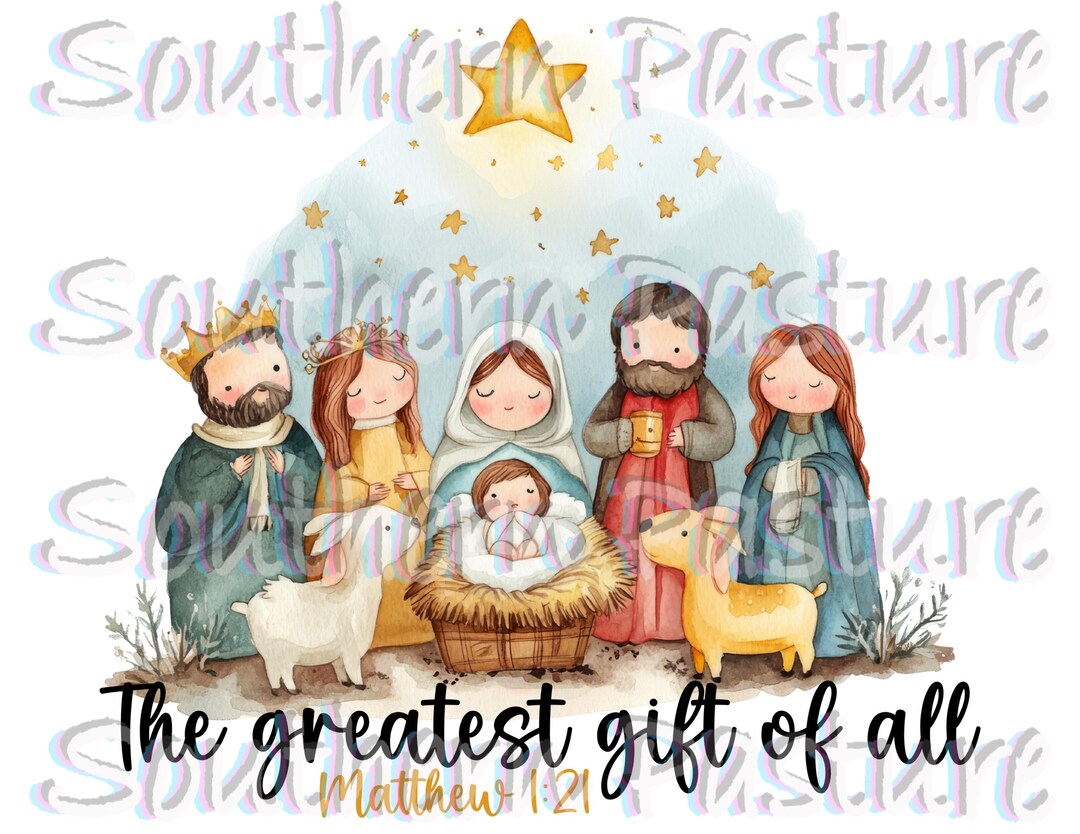 Greatest Gift of All Nativity - Etsy