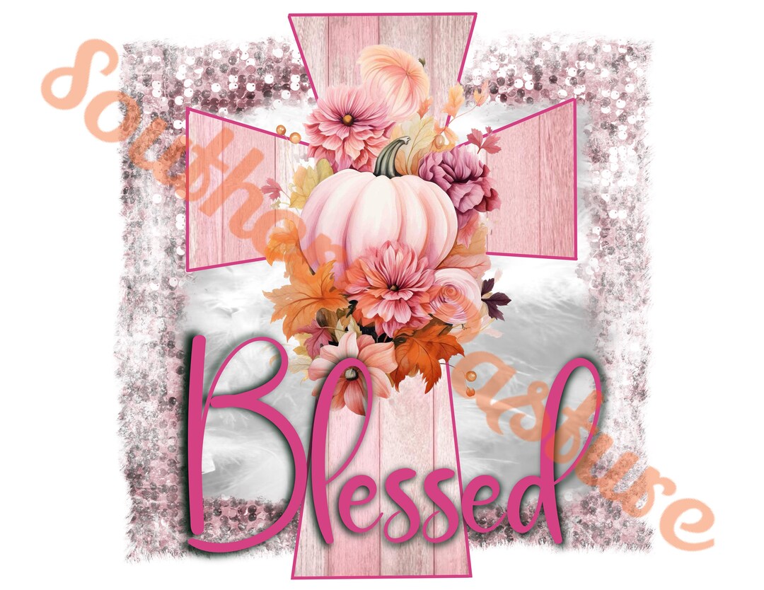 Pink Blessed Cross Png - Etsy