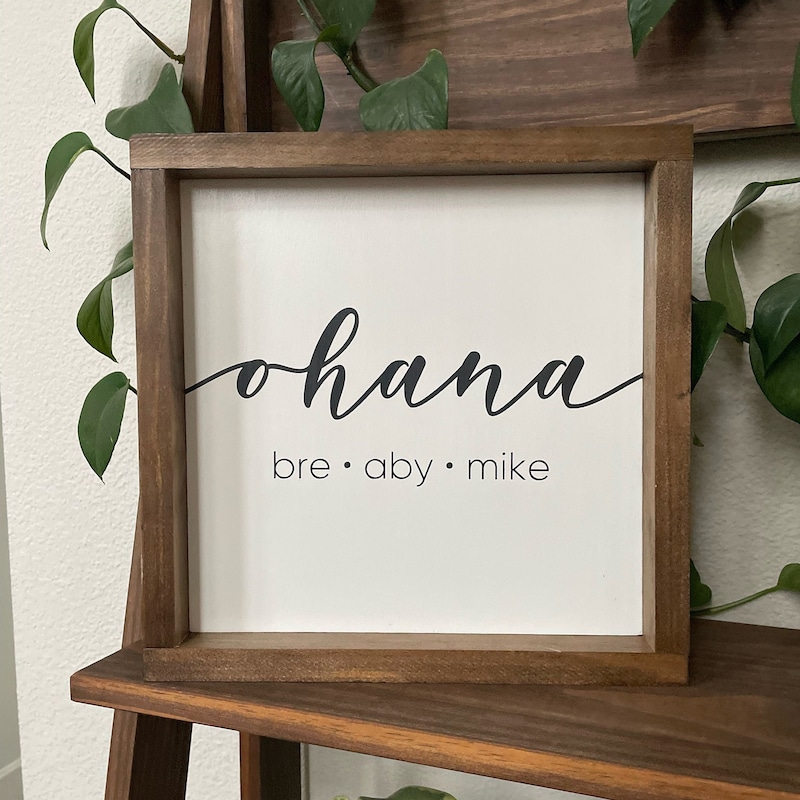 Ohana Wood Sign - Etsy