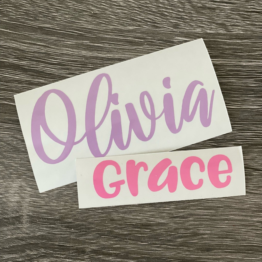 Personalized Name Labels - Custom Name Labels - Personalized Name Vinyl ...