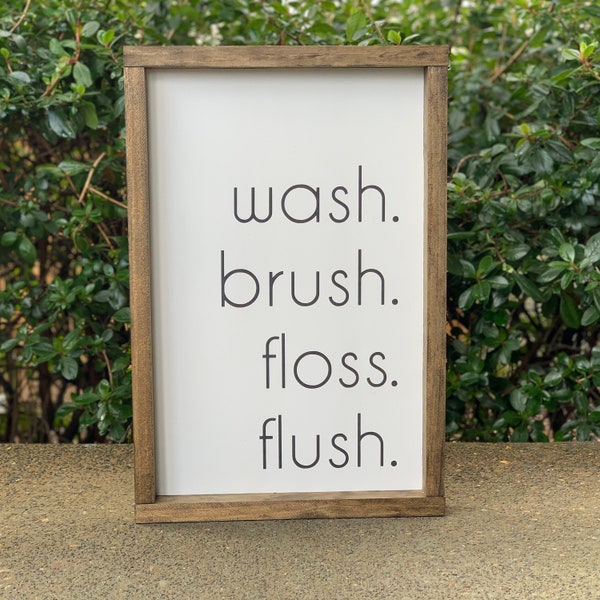 Flush Sign - Etsy
